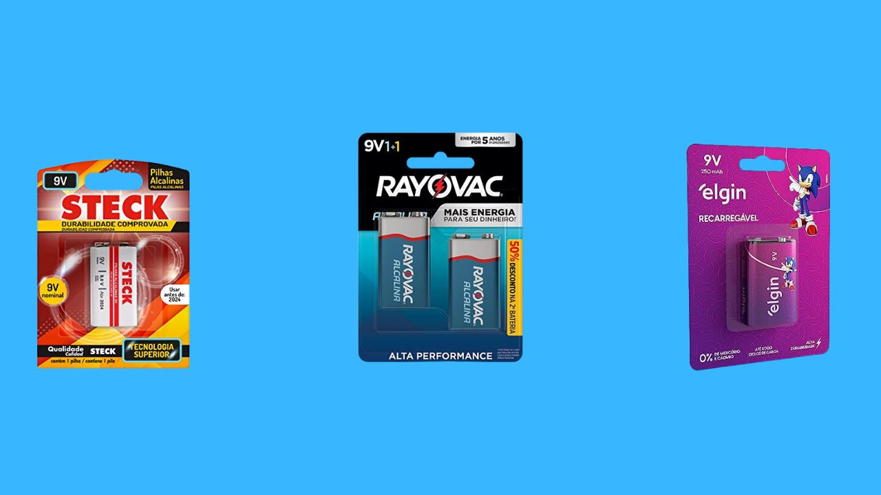 Melhor Pilha/Bateria 9V: Top 10 Melhores Opções dezembro 2025